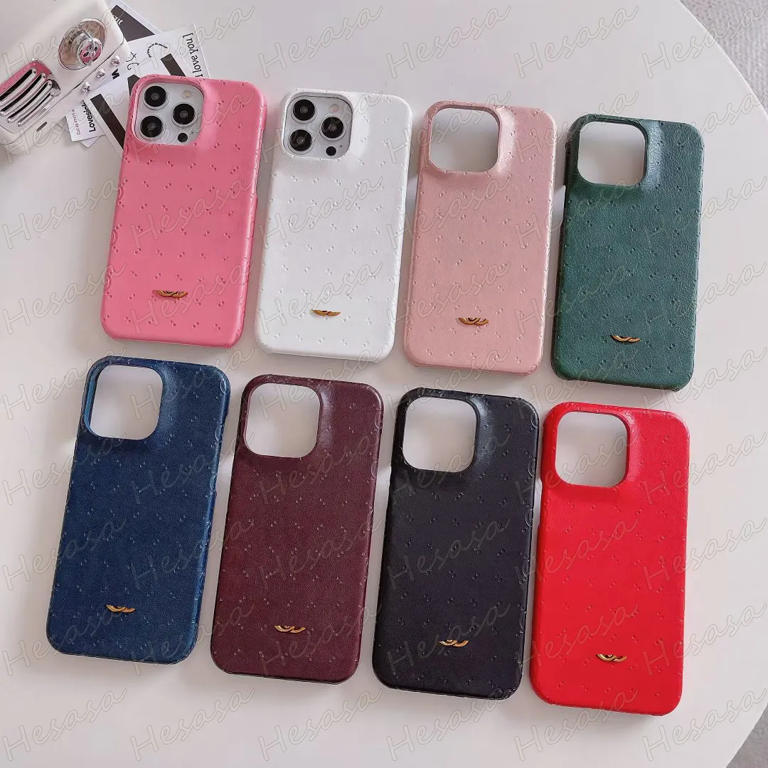 Luxury Emboss Letter Designer TPU Leather Mobile Phone Case for iPhone ...