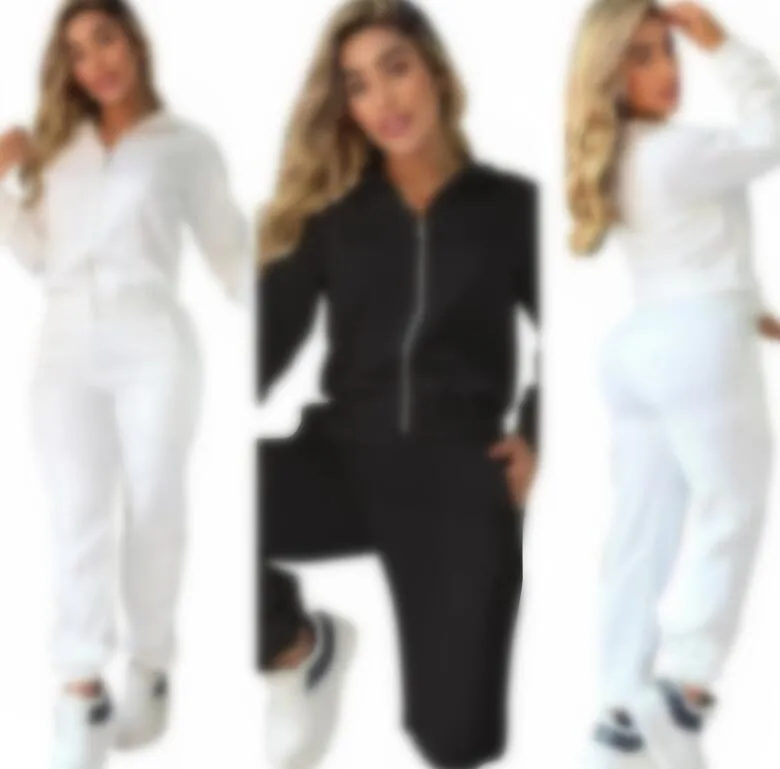 Designer Women's Tracksuit: New Luxury Sport Suit Zipper Streetwear ...