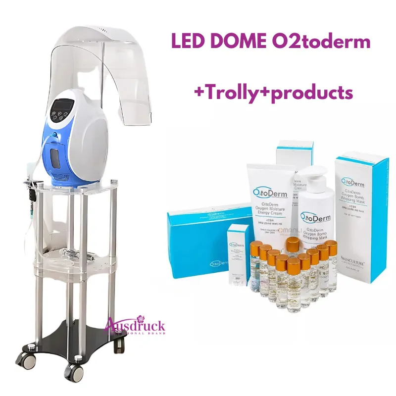 O2toderm LED Dome Facial Solutions Professional Oxygen Facial Machine ...