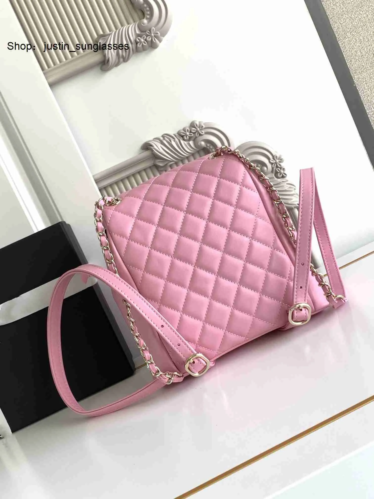 Designer Backpack Mini PU Leather Backpack with Zipper Closure and 24K ...