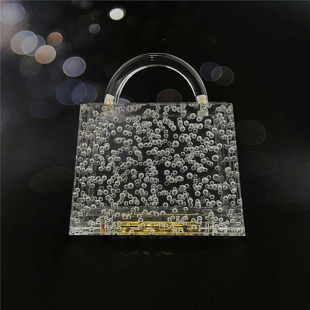 Diamond Acrylic Evening Clutch Bag for Women with Floral Patchwork and ...