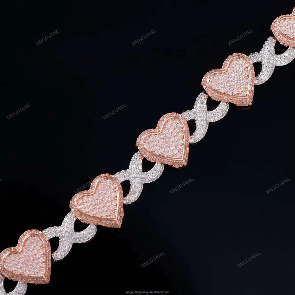 Diamond Cuban Link Bracelet Unisex 14K Gold Plated Sterling Silver ...