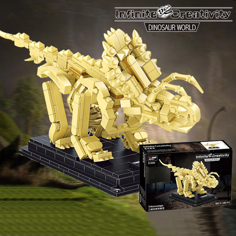 Triceratops Dinosaur Skeleton Building Blocks ... From Toys1995, $15.88 ...