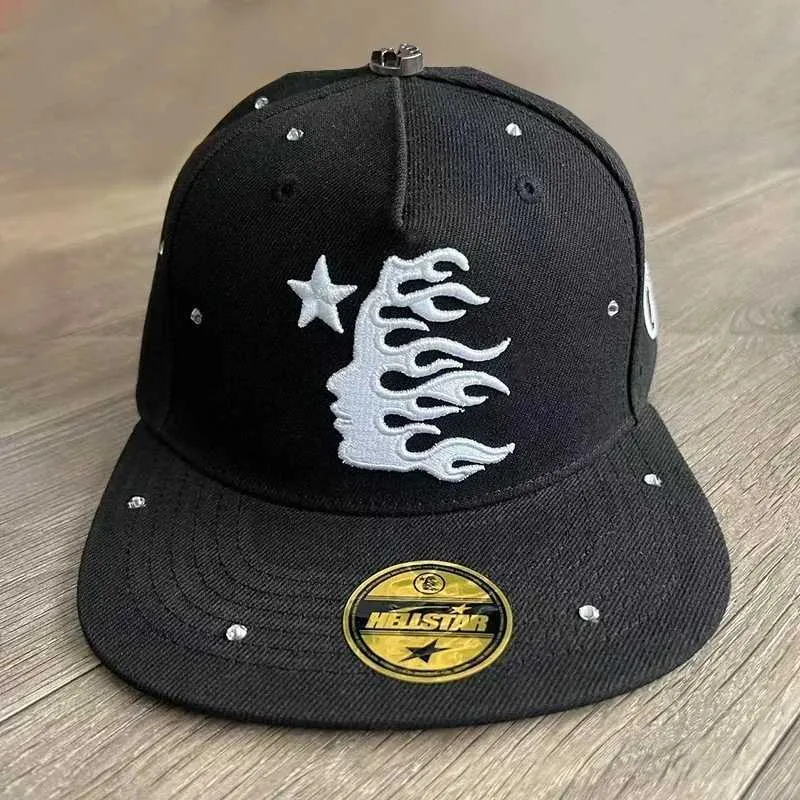 Fitted HS Hat Diamond Embroidered Casual Sports Baseball Hat for Men ...