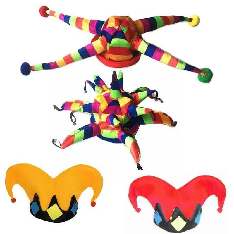 Funny Elf Clown Hat for Boys Wool Dome Top Novelty Party Hat with ...