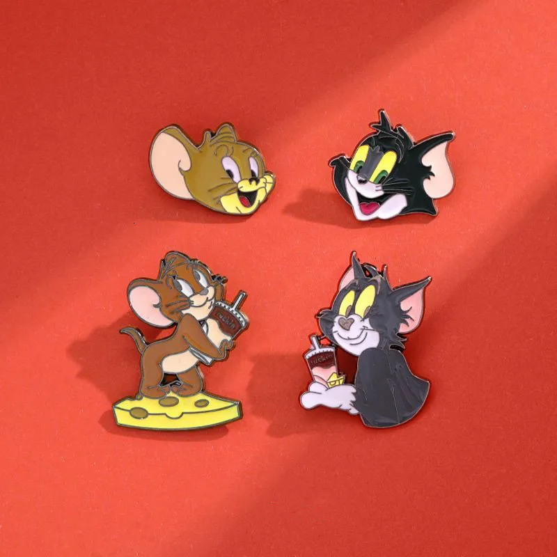 Cute Cartoon Character Brooch Pins Fun Metal Badge For Bags, Clothing ...