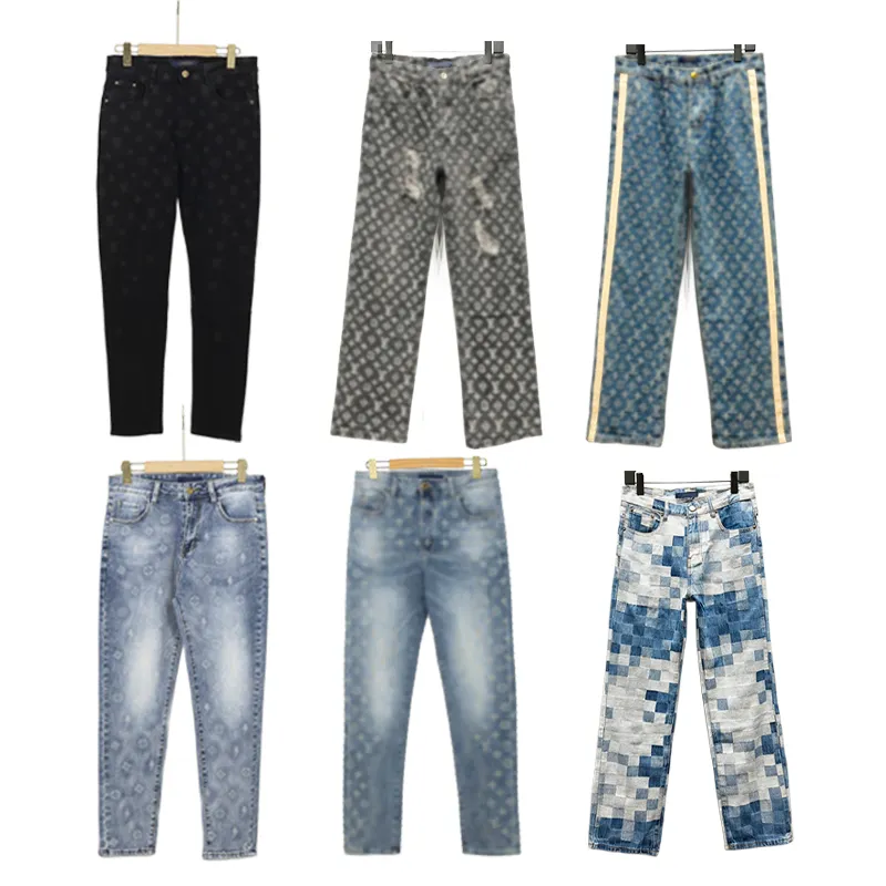 Jeans Designer Distressed Loose Fit Trousers High Waist Long Pants With ...