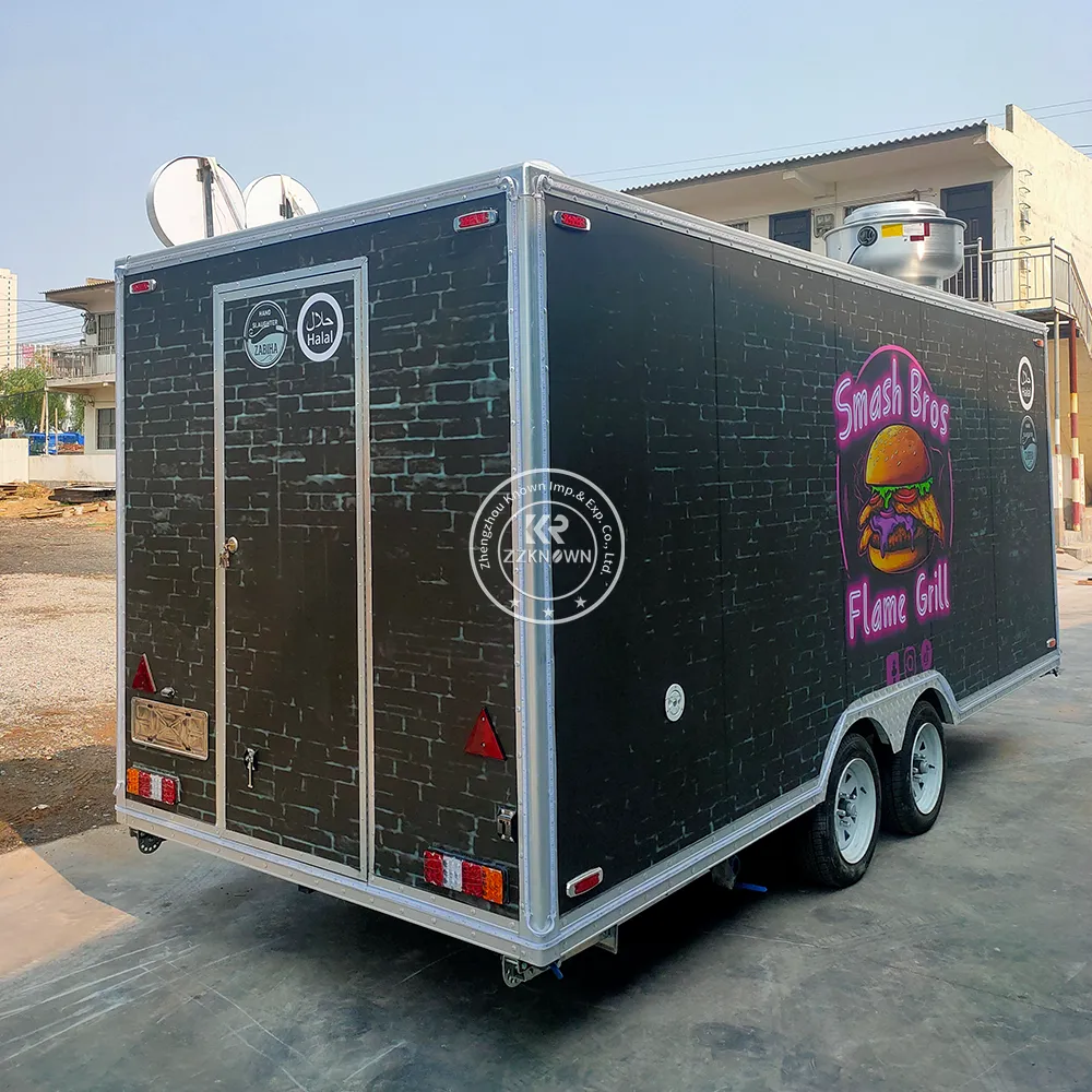 Mobile Food Trailer Stainless Steel Outdoor Food... From Foodtruck ...