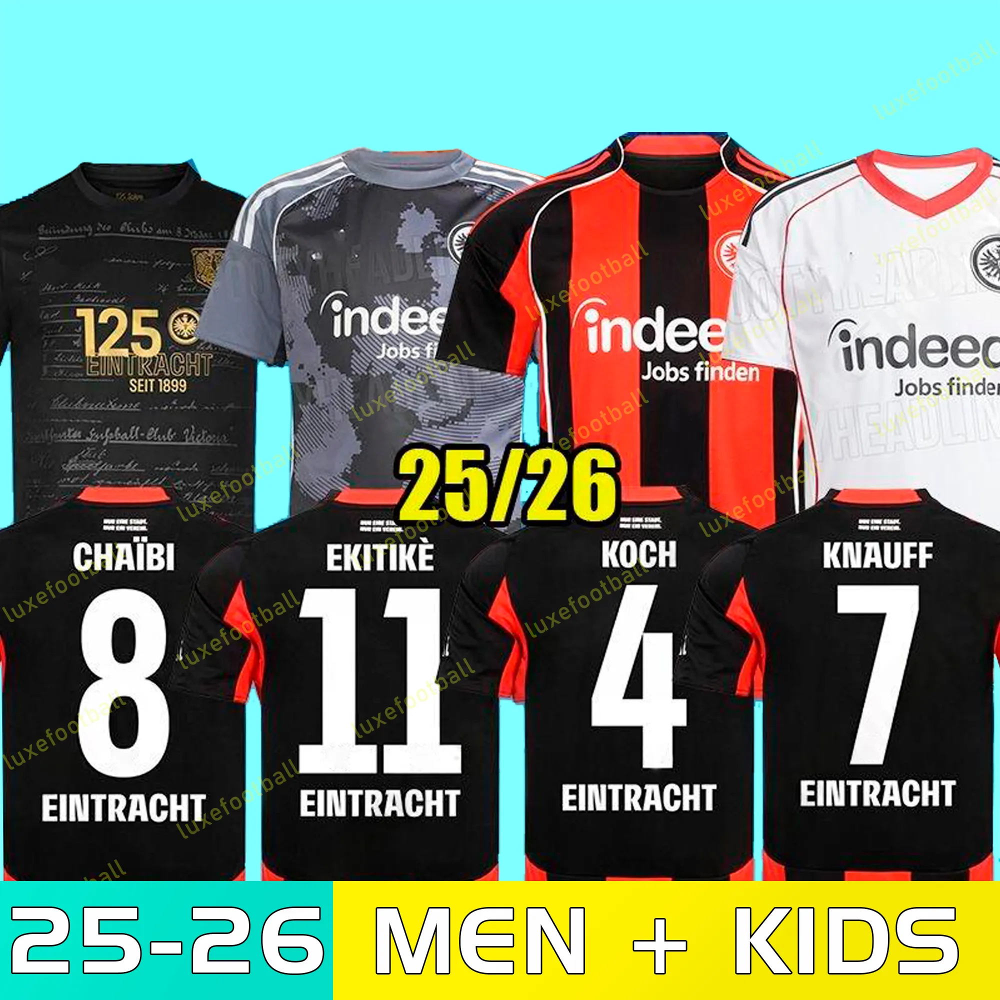 TRIKOT Eintracht Frankfurt Soccer Jerseys 125th Anniversary Football ...