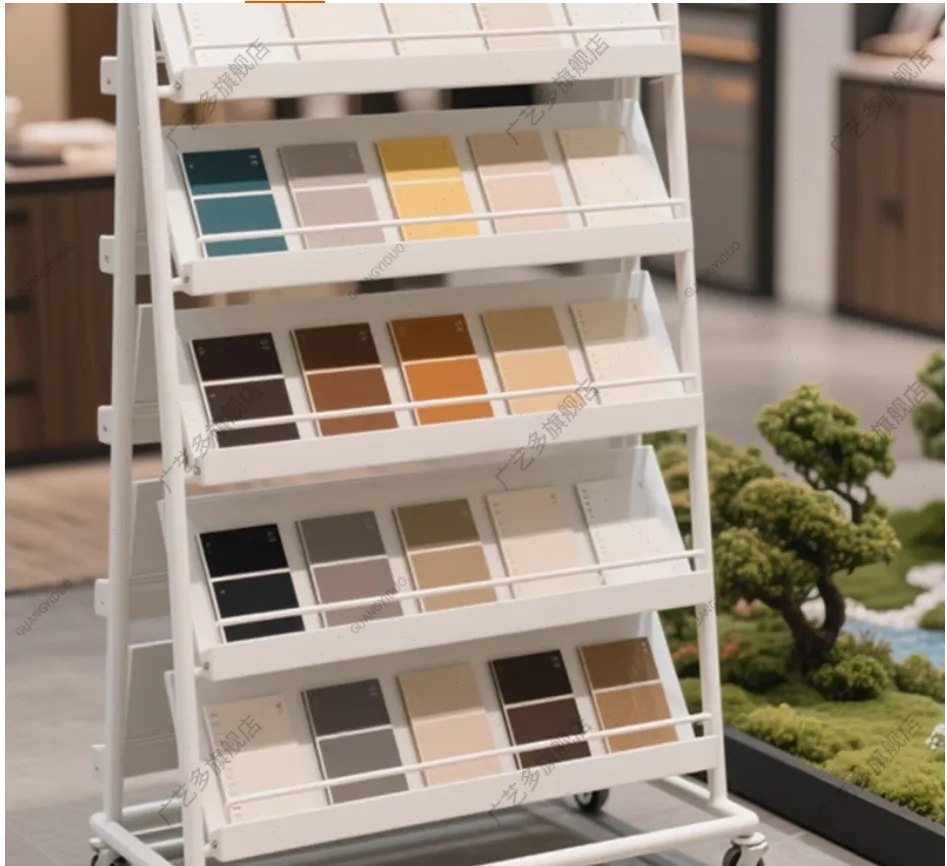 Stone Floor Tile Sample Storage Cart With Ecological... From Modeldu ...
