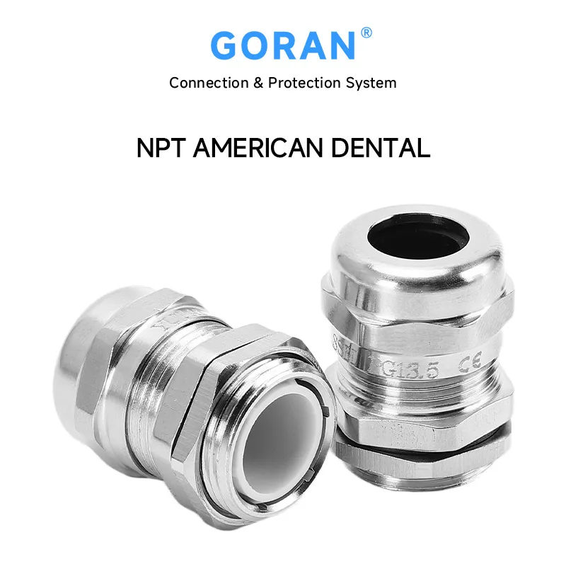 Stainless Steel Cable Clamping Head with NPT American Thread Waterproof ...