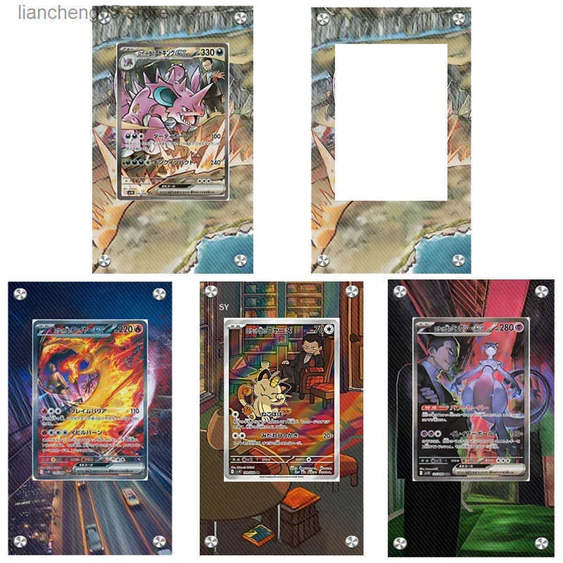 Team Rocket Nidoking Mewtwo Moltres Collection Card Extended Artwork In ...