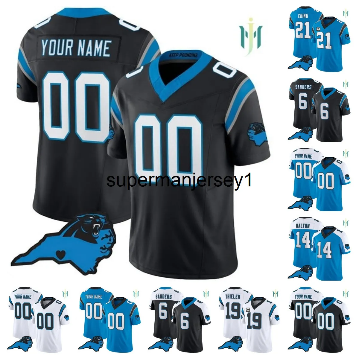 Men's 2025 Custom Football Jerseys: Bryce Young, Andy Dalton, Miles ...