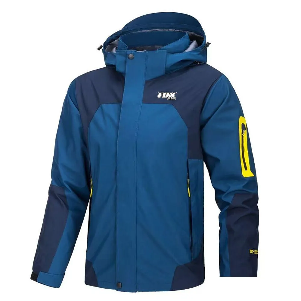 Motorcycle Windbreaker Jacket With Face Mask For Riding, Racing ...