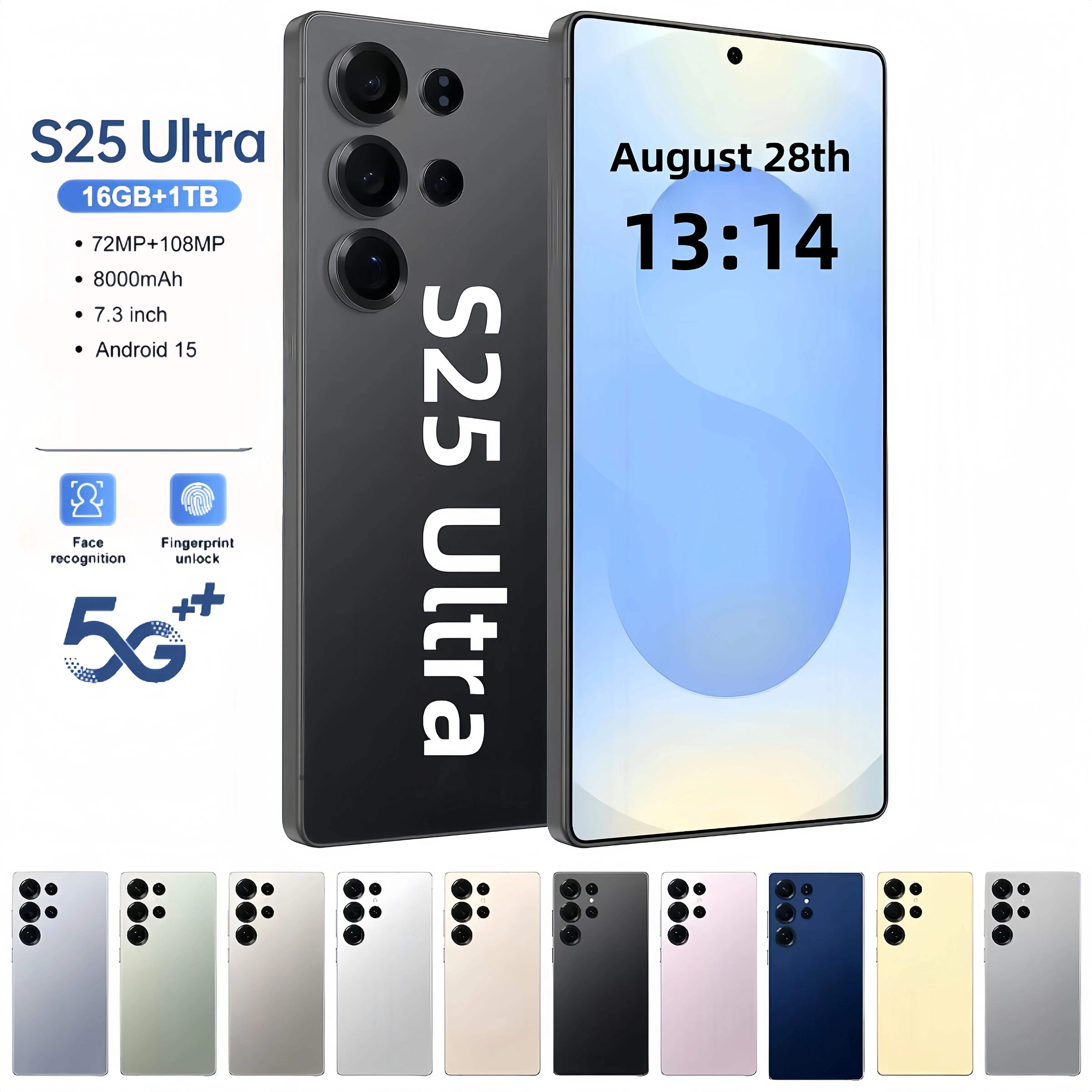 S25 S24 Ulta 5G Smartphone 12GB RAM + 1TB Storage, Full Touch Screen ...