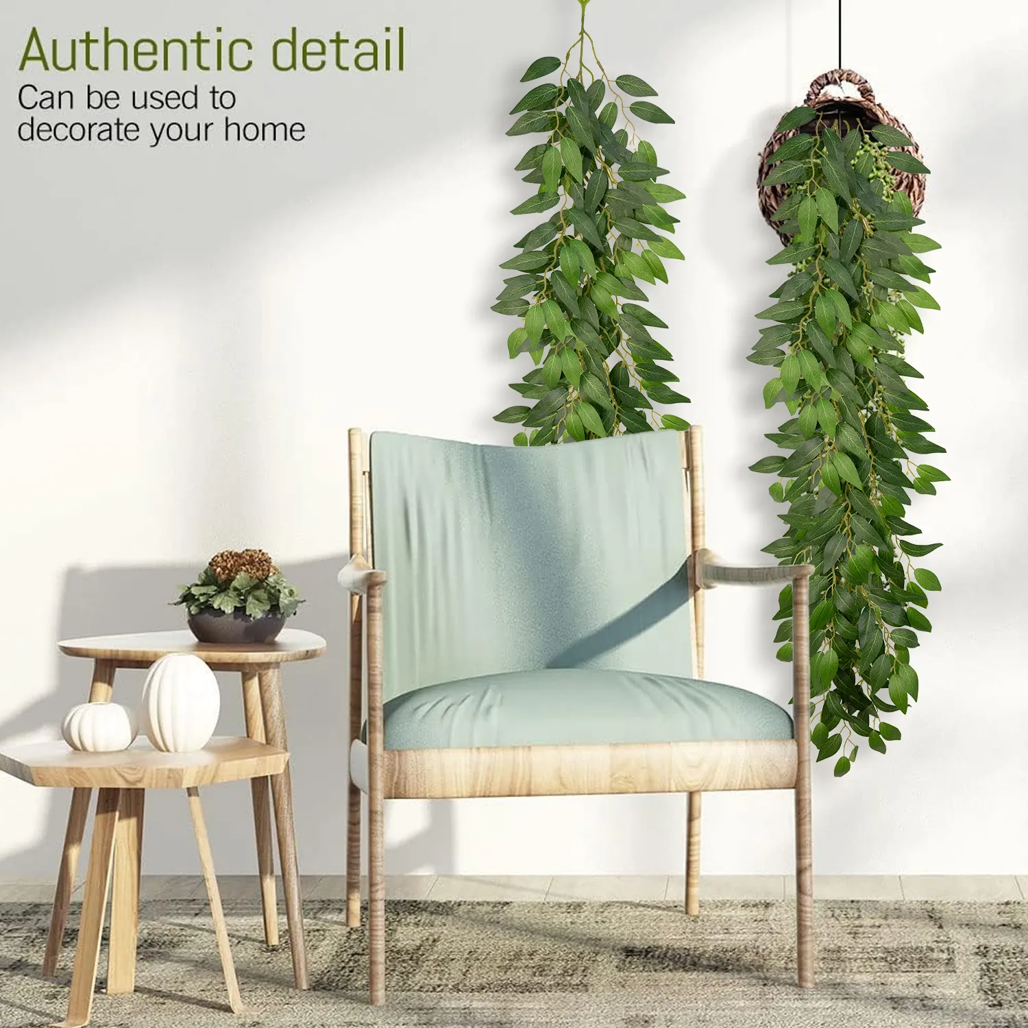 Artificial Hanging Willow Leaves Vine Twigs, Weeping... From Xmcf29 ...