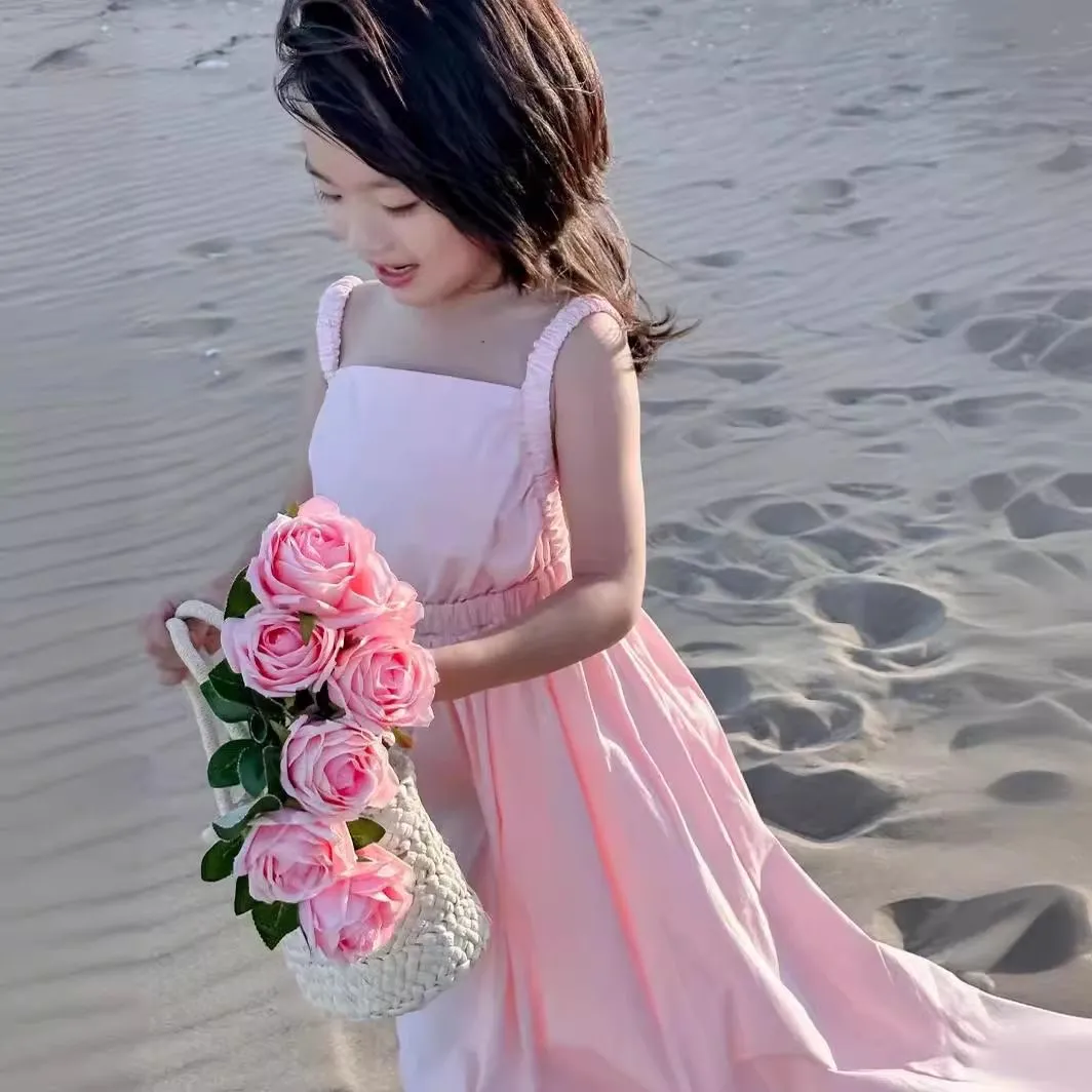 D148 Girls Skirt Bright Pink Backless Suspender Dress... From Elena158 ...