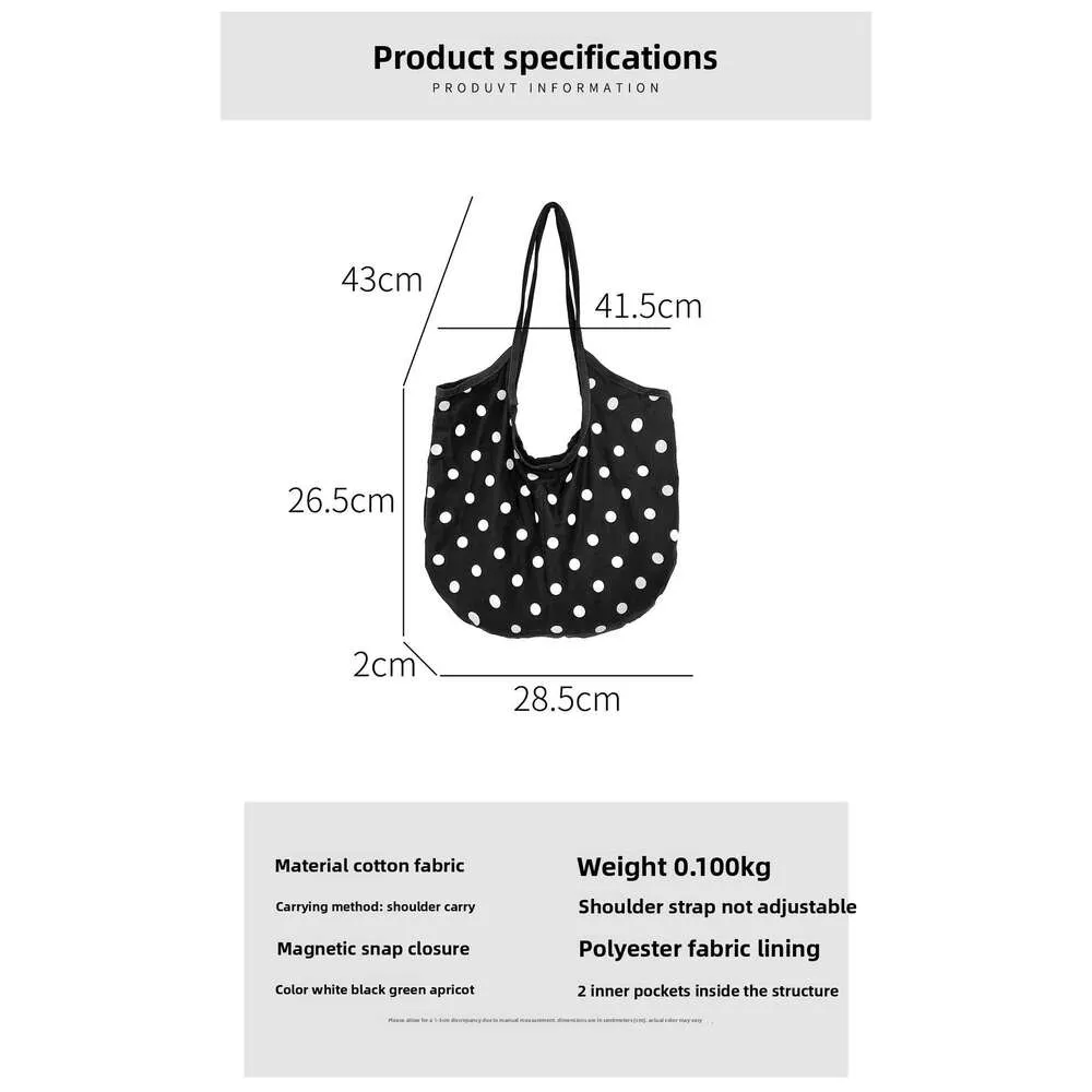 Japanese Style Large Capacity Cotton Fabric Tote Bag with Cover Closure ...