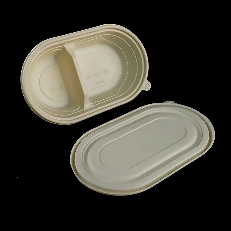 Disposable Biodegradable Corn Starch Meal Prep Containers Microwave ...