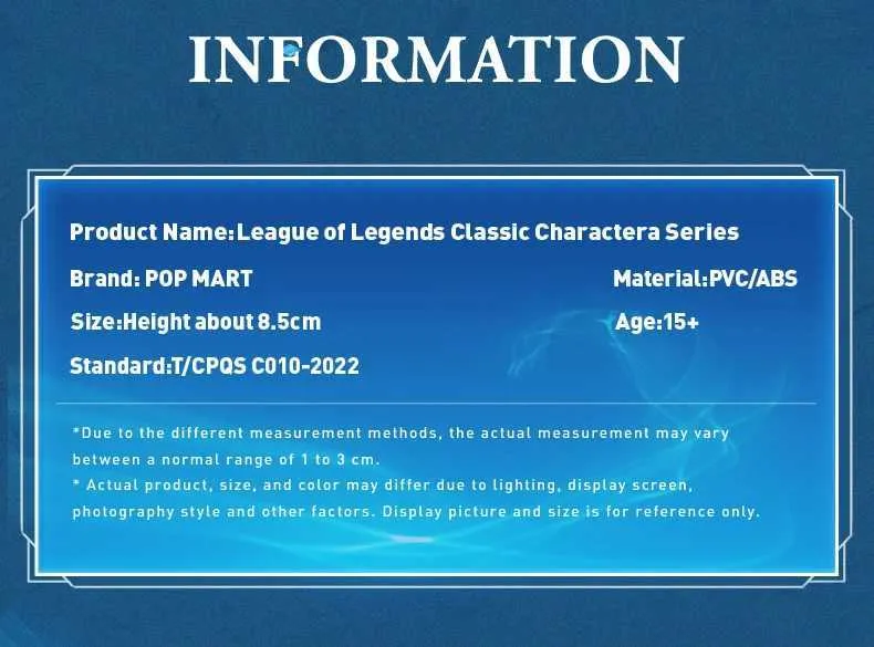 Authentic League of Legends Classic Character Blind Box Model Figure ...
