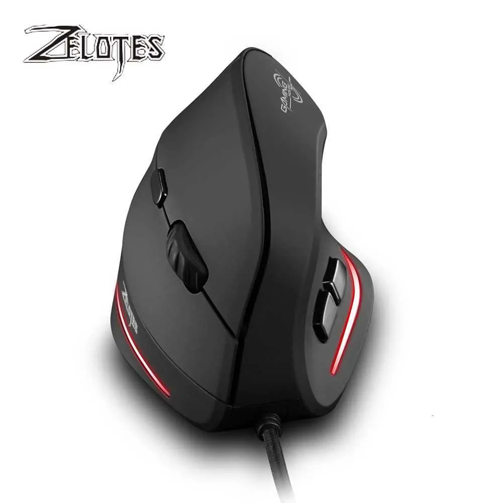 ZELOTES T20 Maus, Kabelgebunden, Vertikale Maus, Ergonomisch ...