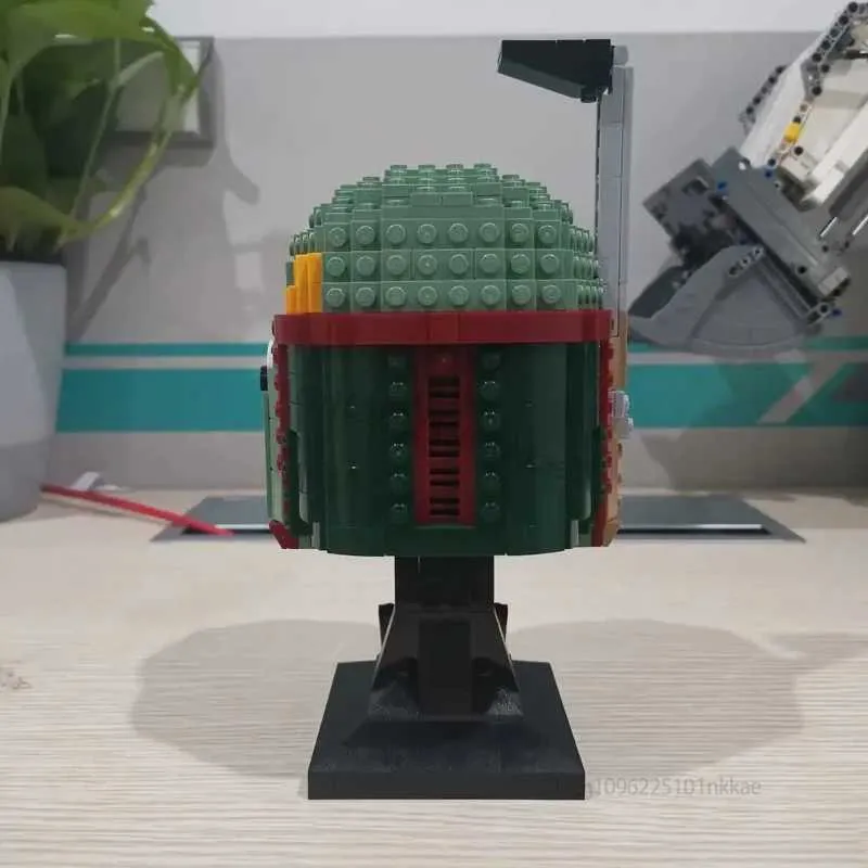 Boba Helmet Star Plan SpaceShip Battle Model Building Blocks DIY ...