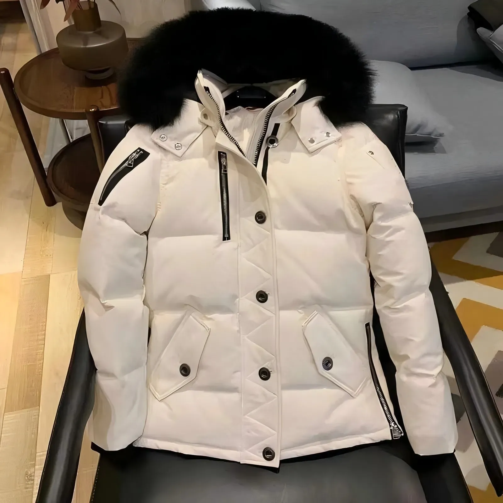 Moose Coats Designer Down Puffer Parkas Jackets Casual Outwear Women ...