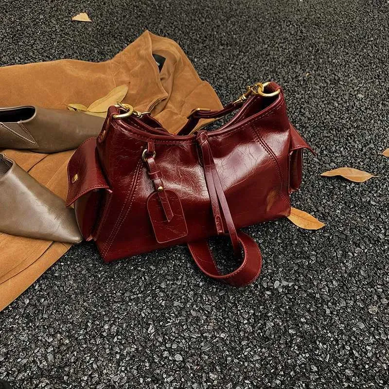 Retro Style Mini Nylon Shoulder Crossbody Bag with Zipper Closure and ...