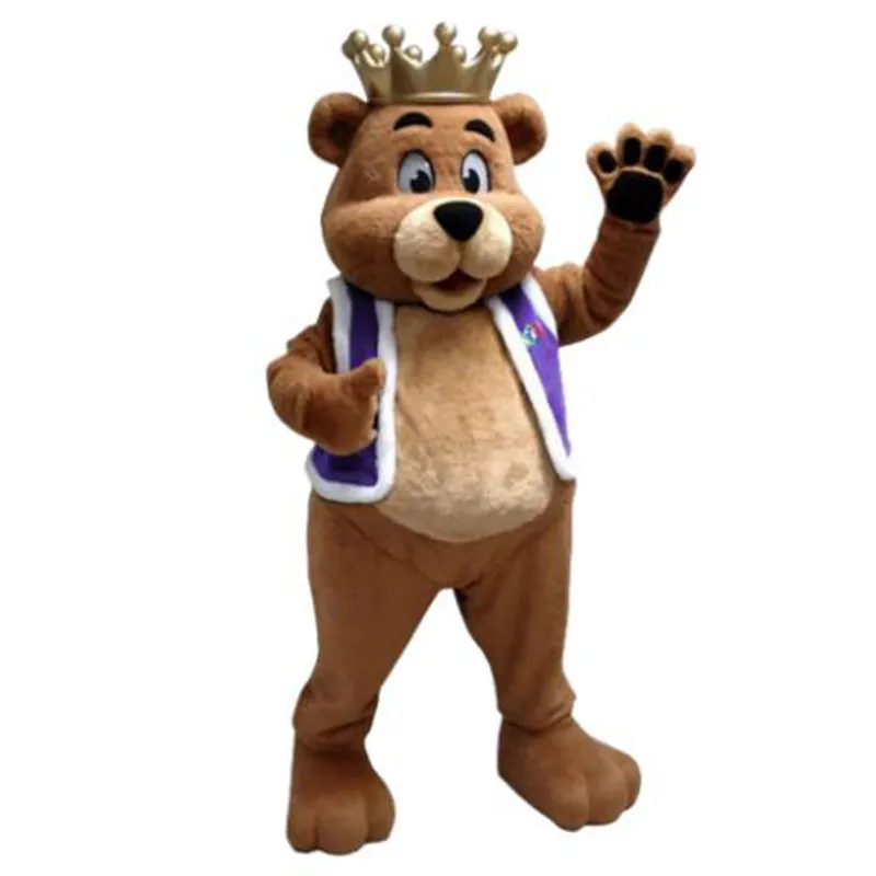 New Bob Bear Mascot Costume Adult Size Deluxe Stage Performance ...