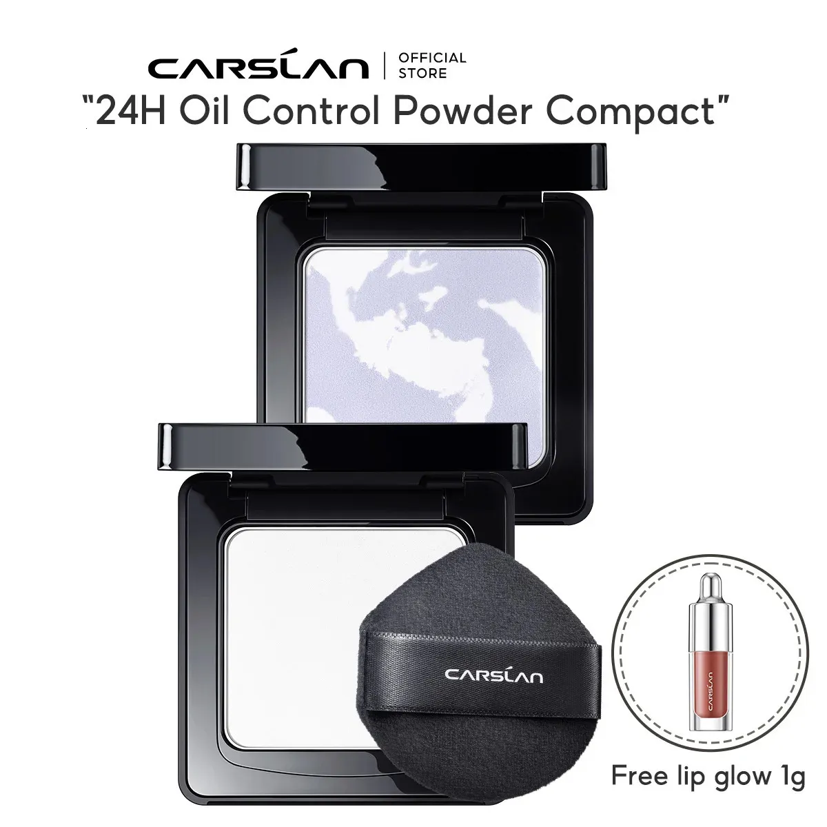 CARSLAN Stay Matte Pressed Face Powder 24H Long Lasting Oil Control ...