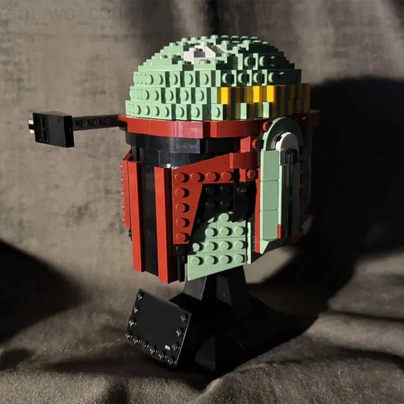 Boba Helmet Star Plan SpaceShip Battle Model Building Blocks DIY ...