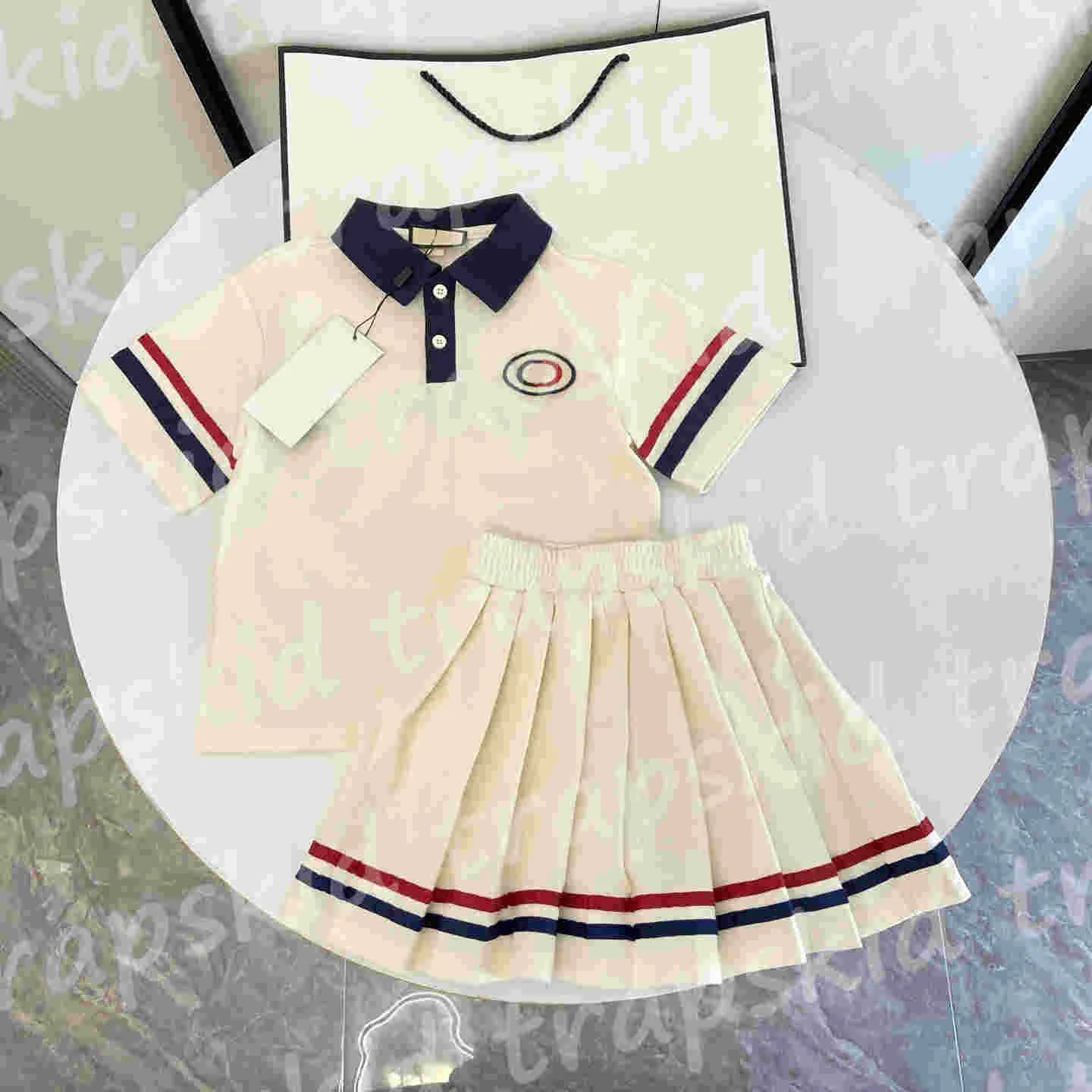 Child Designer Tennis Dress Summer Polo Skirts Fashion Short Sleeves ...