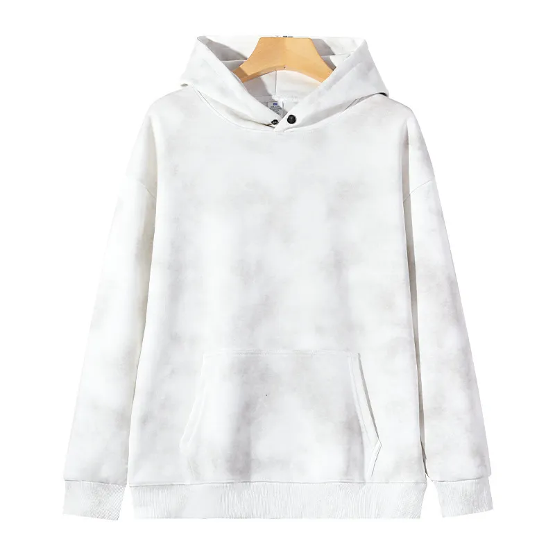 2026 New Wax Printing Loose Pullover Hoodie Mens Autumn/Winter Vintage ...