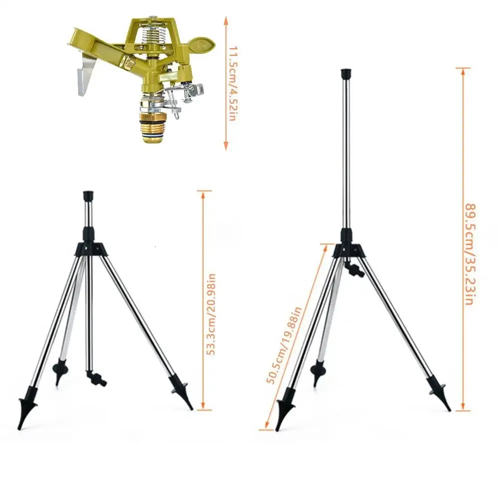 Garden Automatic Rotating Sprinkler with Stainless Steel Tripod ...