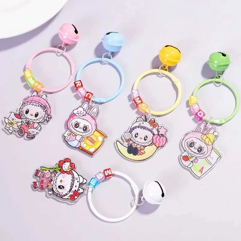 Cartoon Labubu Acrylic Keychain Kawaii Labubu... From Time_brocade, $3. ...