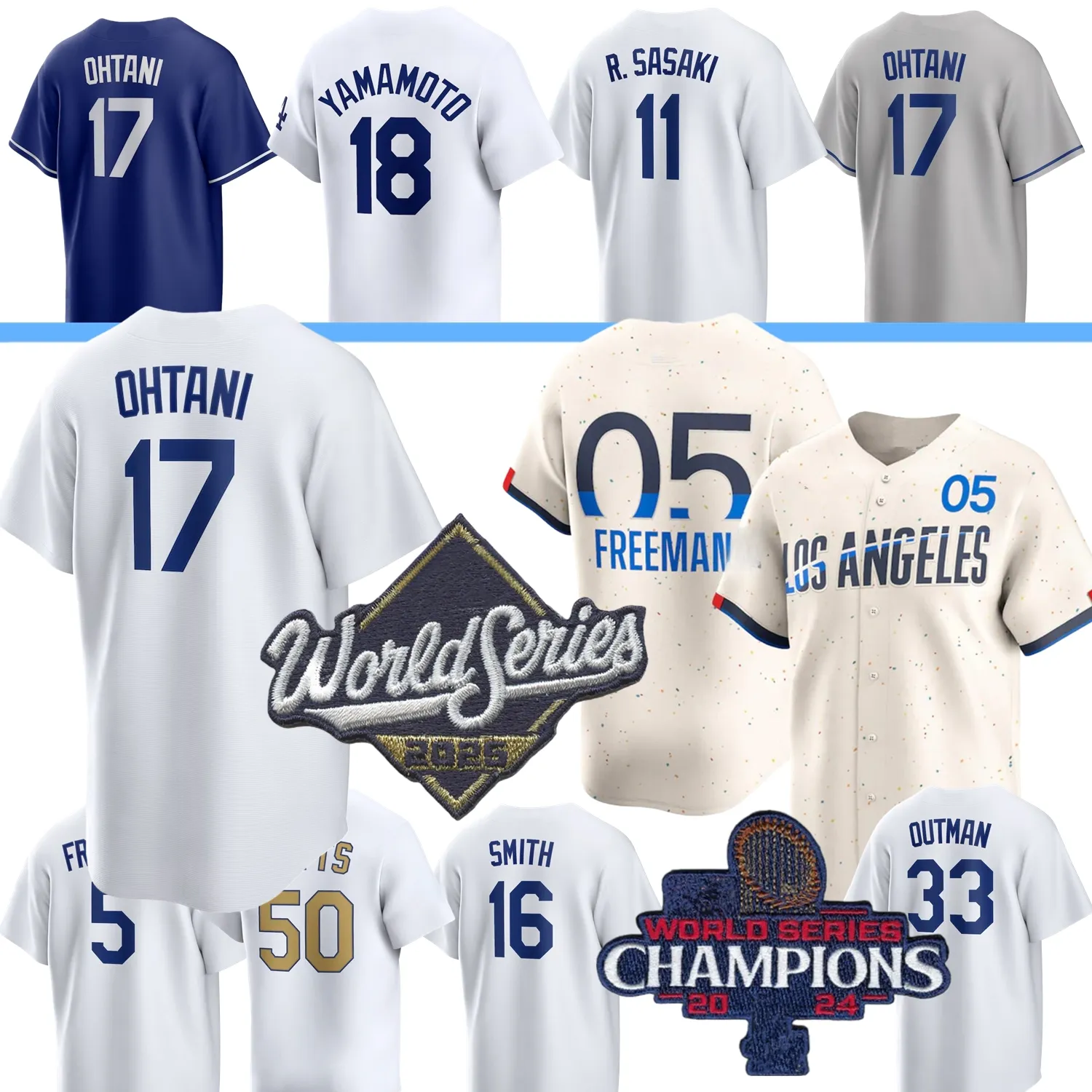 World Series 2025 MLB Jerseys Shohei Ohtani, Mookie Betts, Freddie ...
