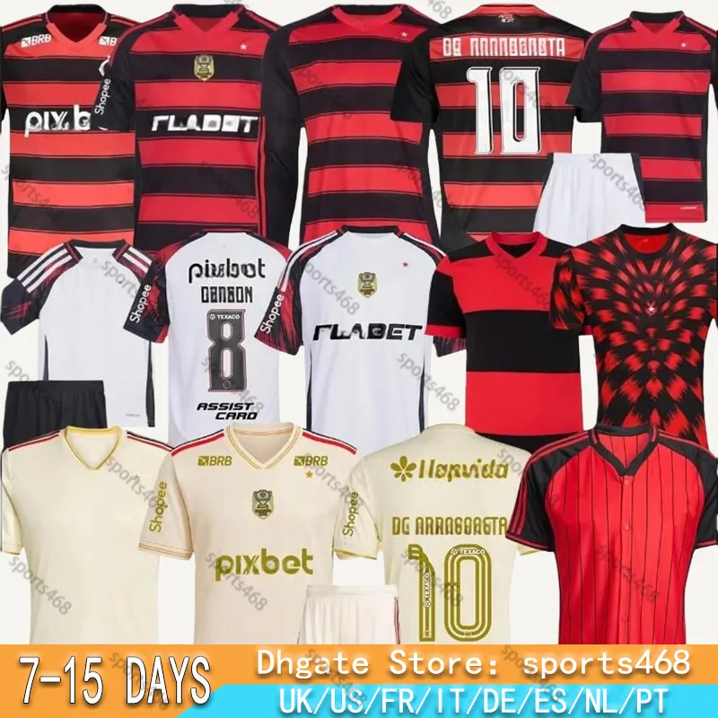Flamengo Vintage Soccer Kits 25 26 With B.HENRIQUE, L.ARAUJO, JUNINHO ...