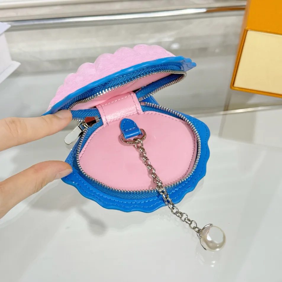 Pearl Shell Leather Keychains For Women Luxury Designer Bag Charm ...