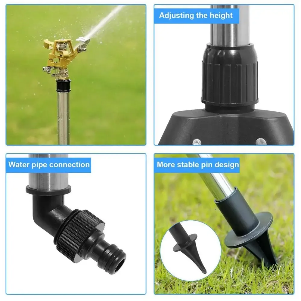 Garden Automatic Rotating Sprinkler with Stainless Steel Tripod ...