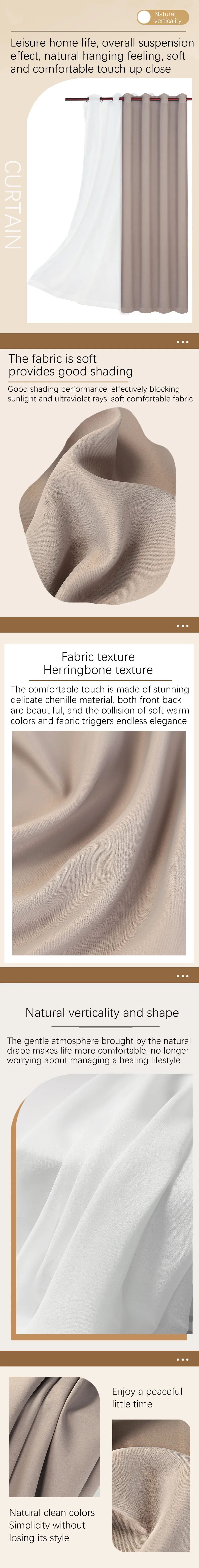 Sheer Curtains with Solid Blackout Effect - Plain Colored Sheer Panels ...