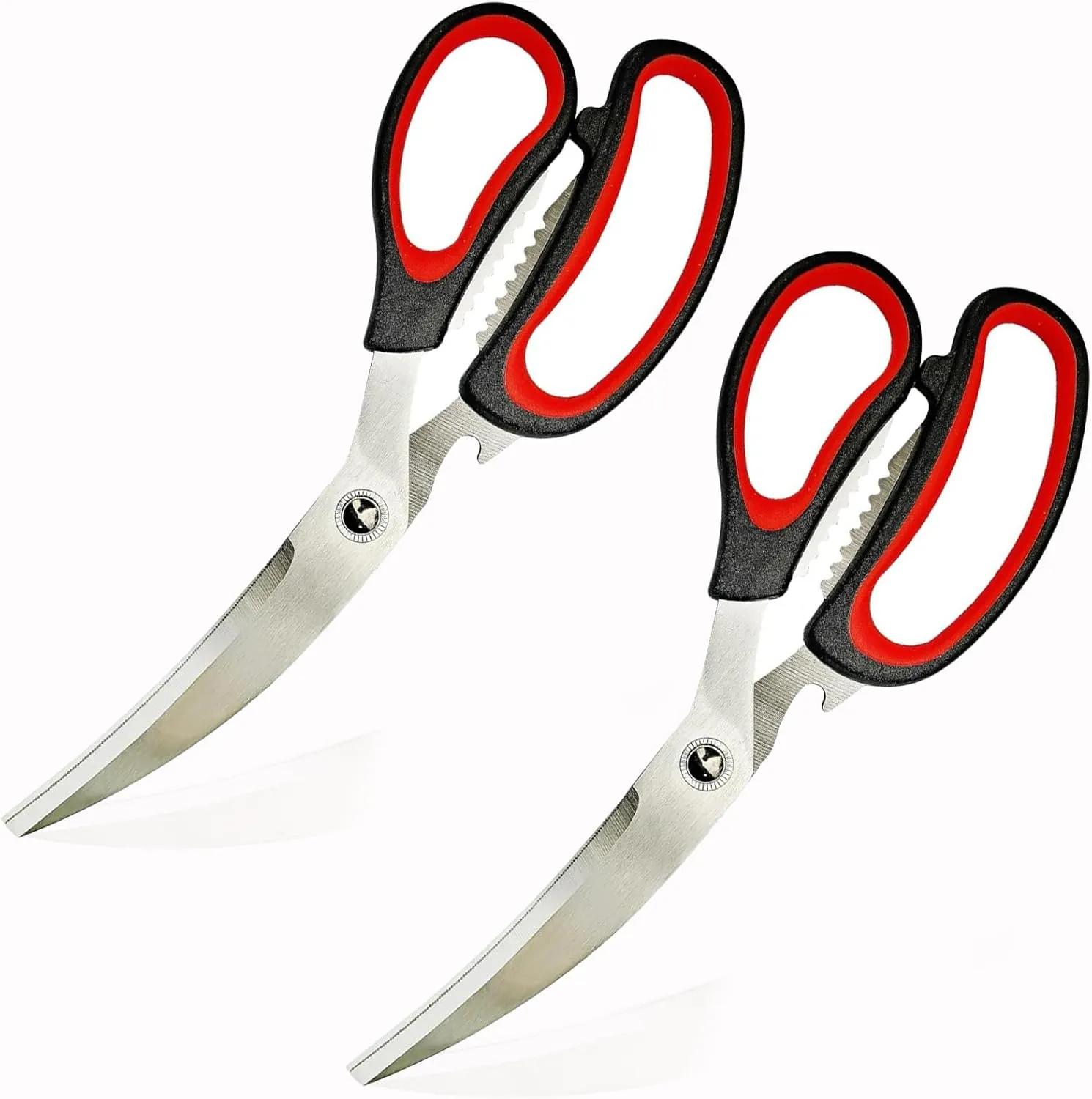 2-Piece Kitchen Scissors Heavy Duty Poultry Shear All Purpose BBQ Meat ...