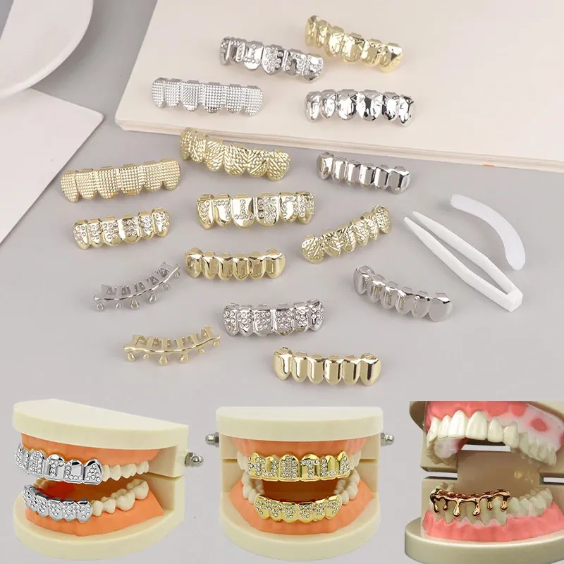 Hip Hop Metal Teeth Gold Silver Color Teeth Tooth Cap Removable Punk ...