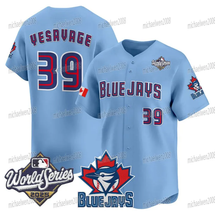 39 Trey Yesavage Blue Jays 2025 World Series Jerseys... From ...