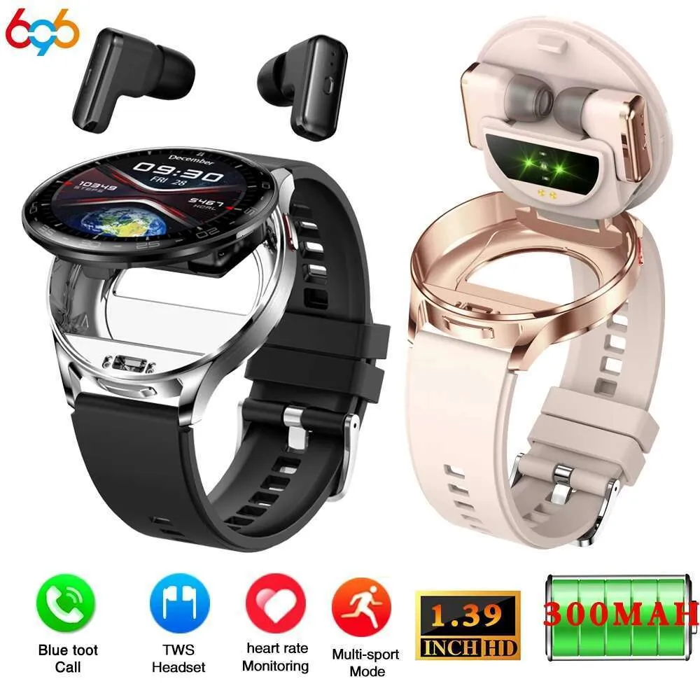 2-in-1 TWS Smart Watch Headset: 1.39 Fitness Tracker with Noise ...