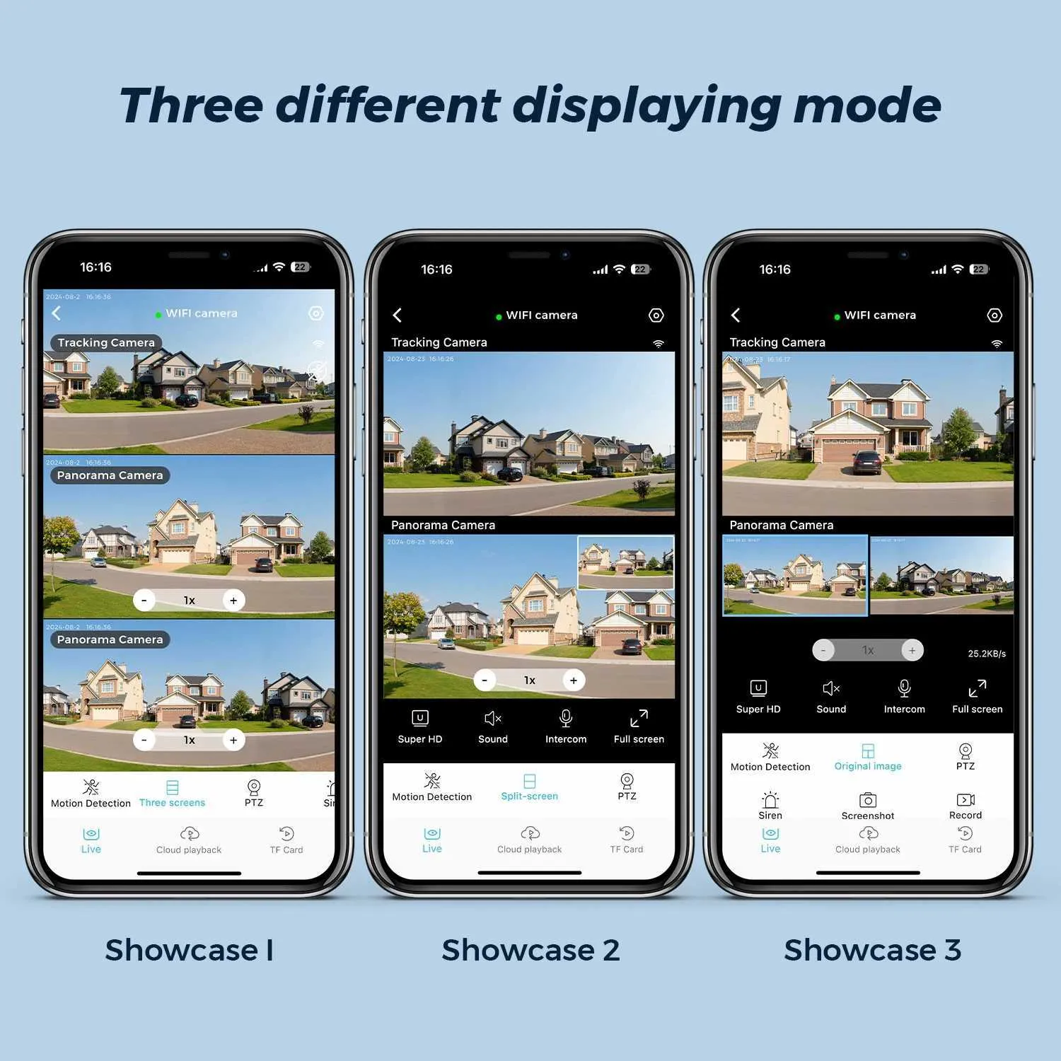 15MP Outdoor WiFi Camera 8K HD Three Lens Security 5G PTZ IP Camera 5X ...