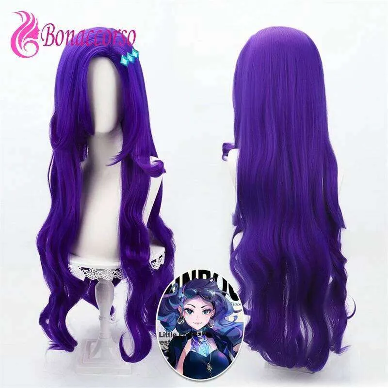 Friends Rarity Purple Synthetic Long Curly Wig Anime Cosplay Pony ...