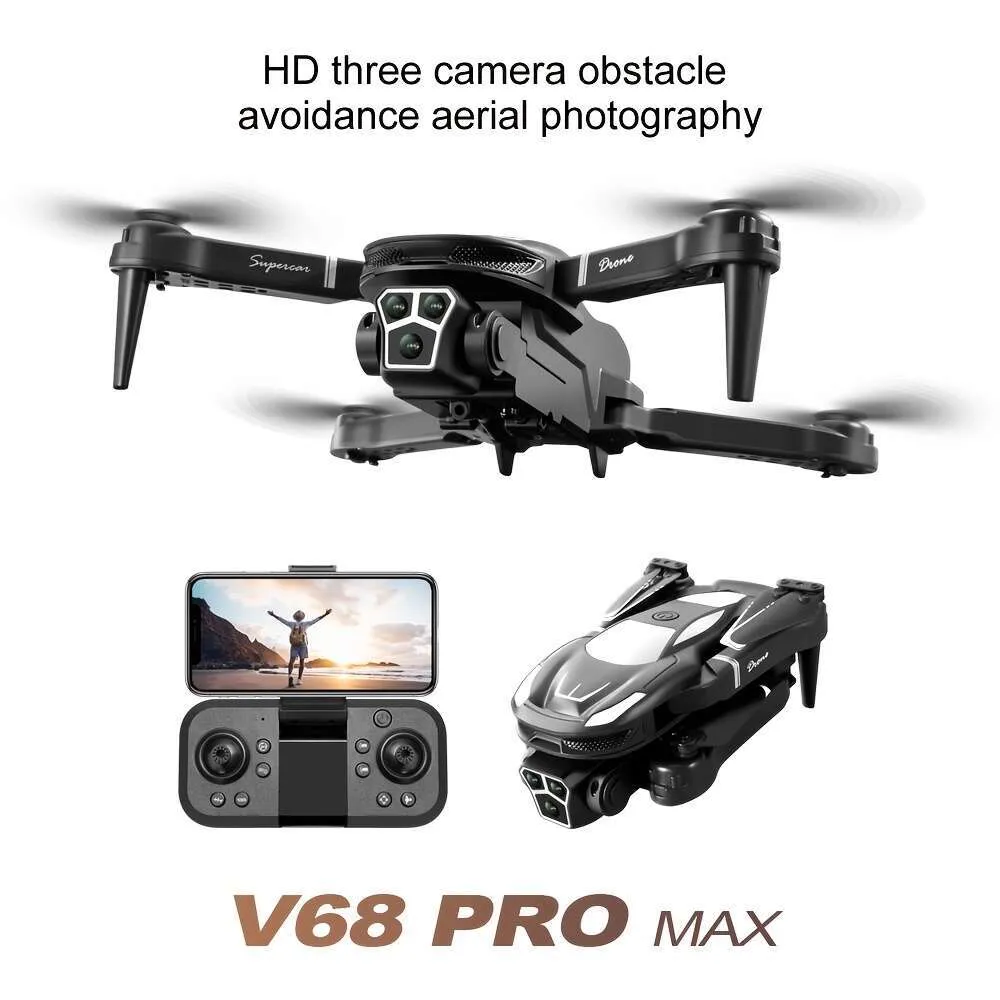 V Pro Max Drone Triple HD Cameras With Flip Gesture... From ...