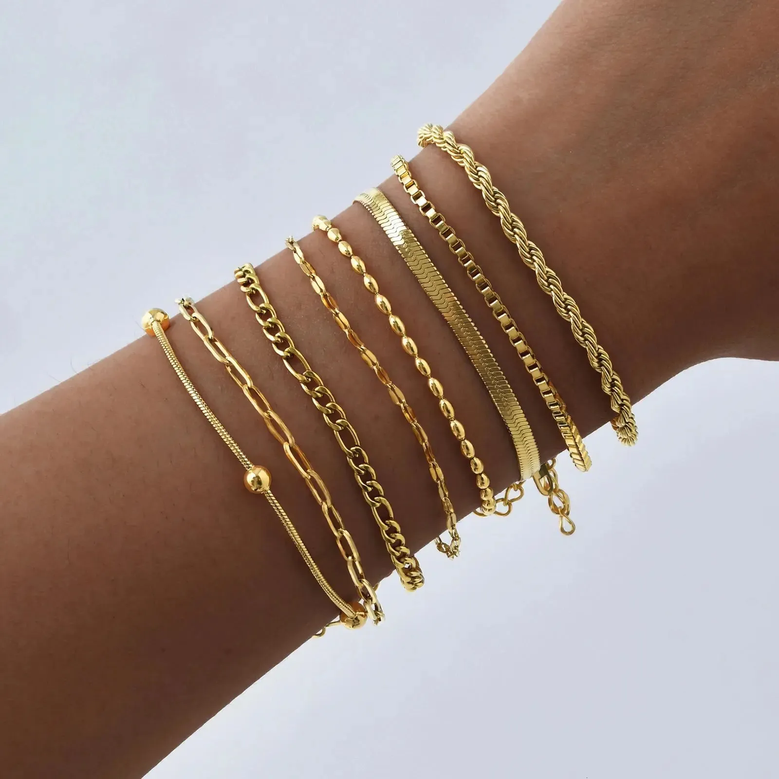 Waterproof Gold Plated Stainless Steel Stackable Gold Stacking ...