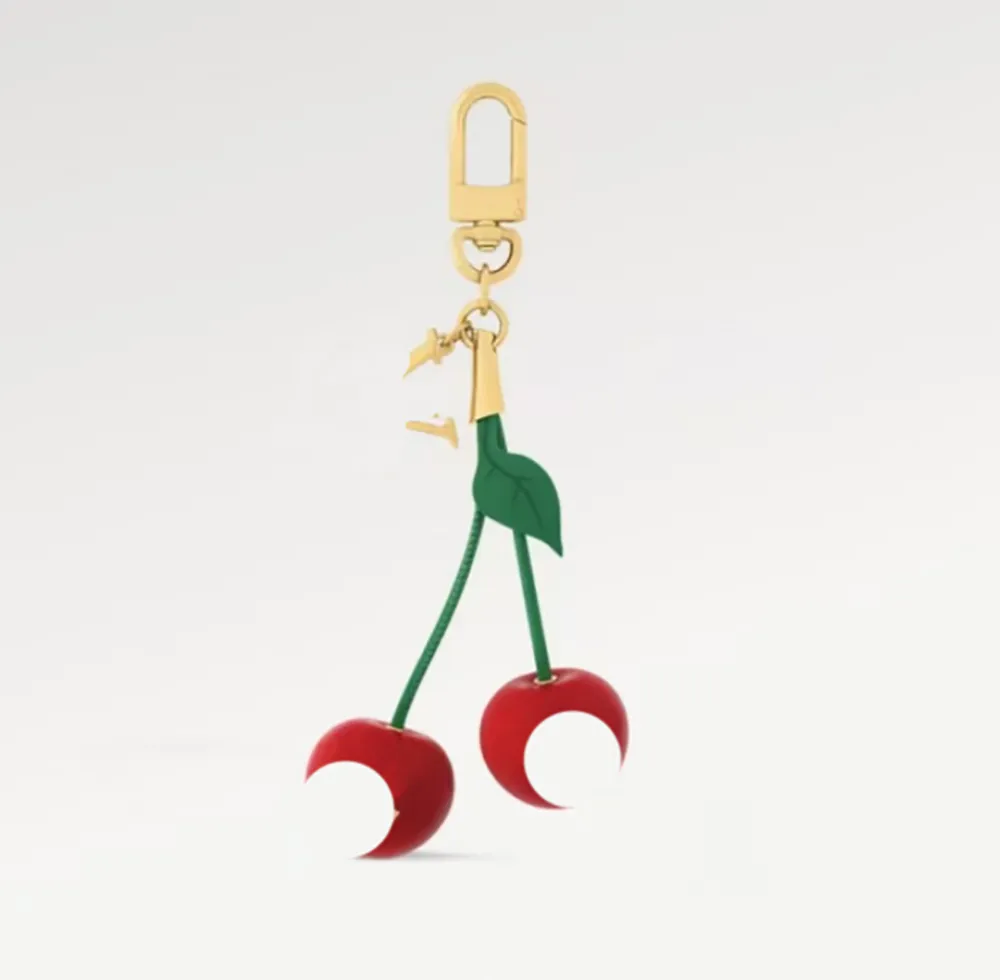 Fashion Designer Cherry Print Keychains Premium... From Luzhongliang ...