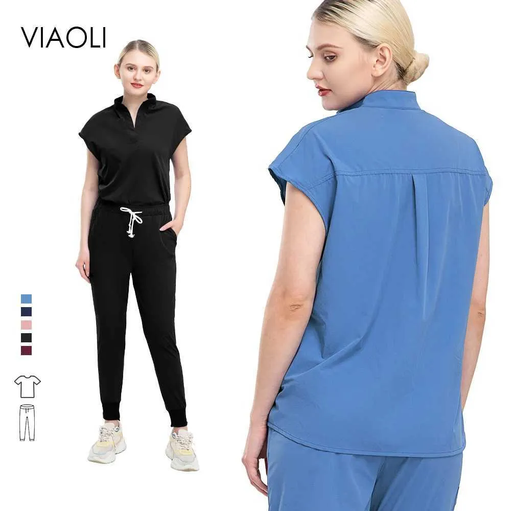Elastic Soft Nurse Uniform Set Quick Dry Medical... From Yaymos, $11.1 ...